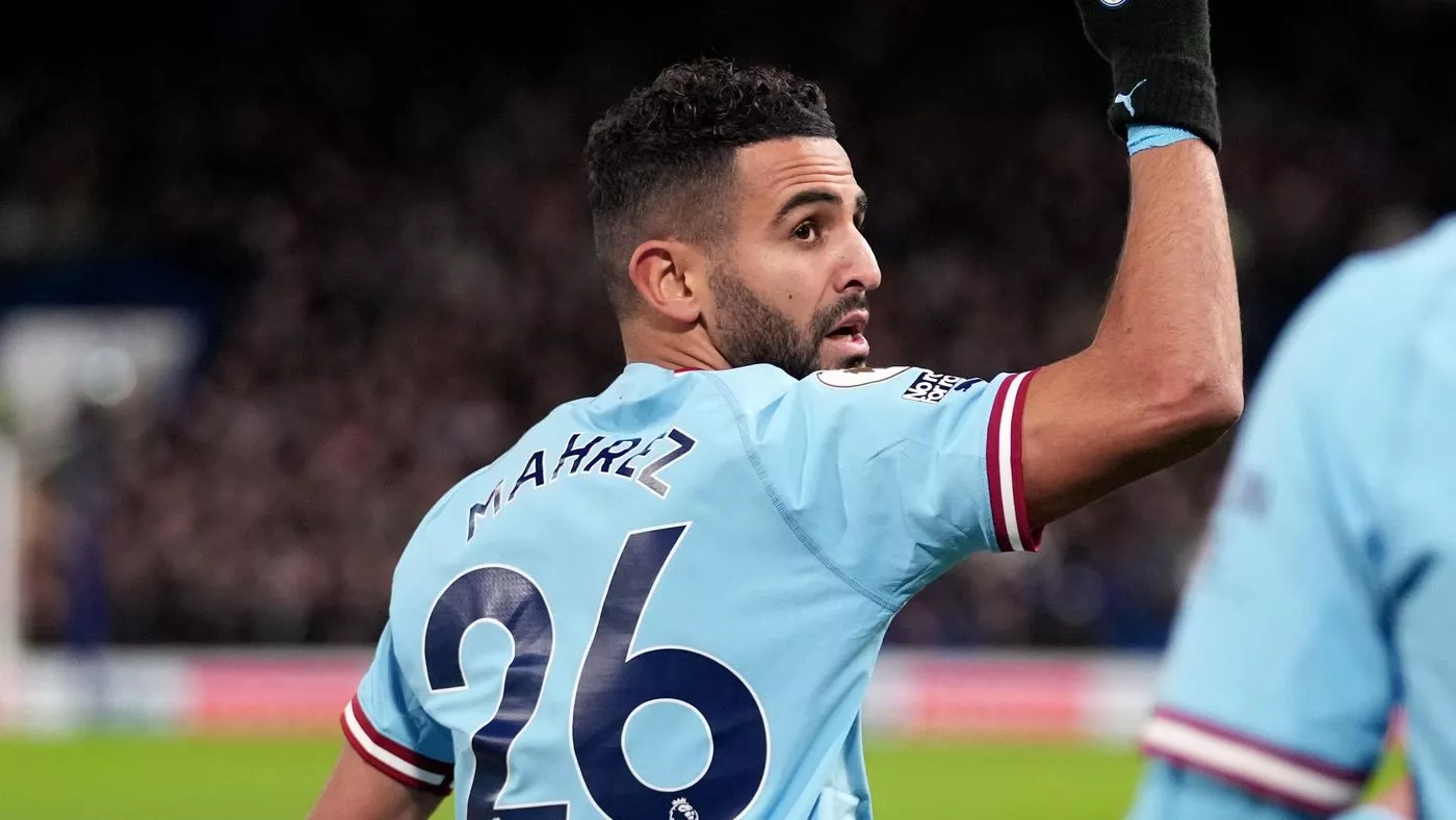 Riyad Mahrez opens the score against Leipzig in STYLE