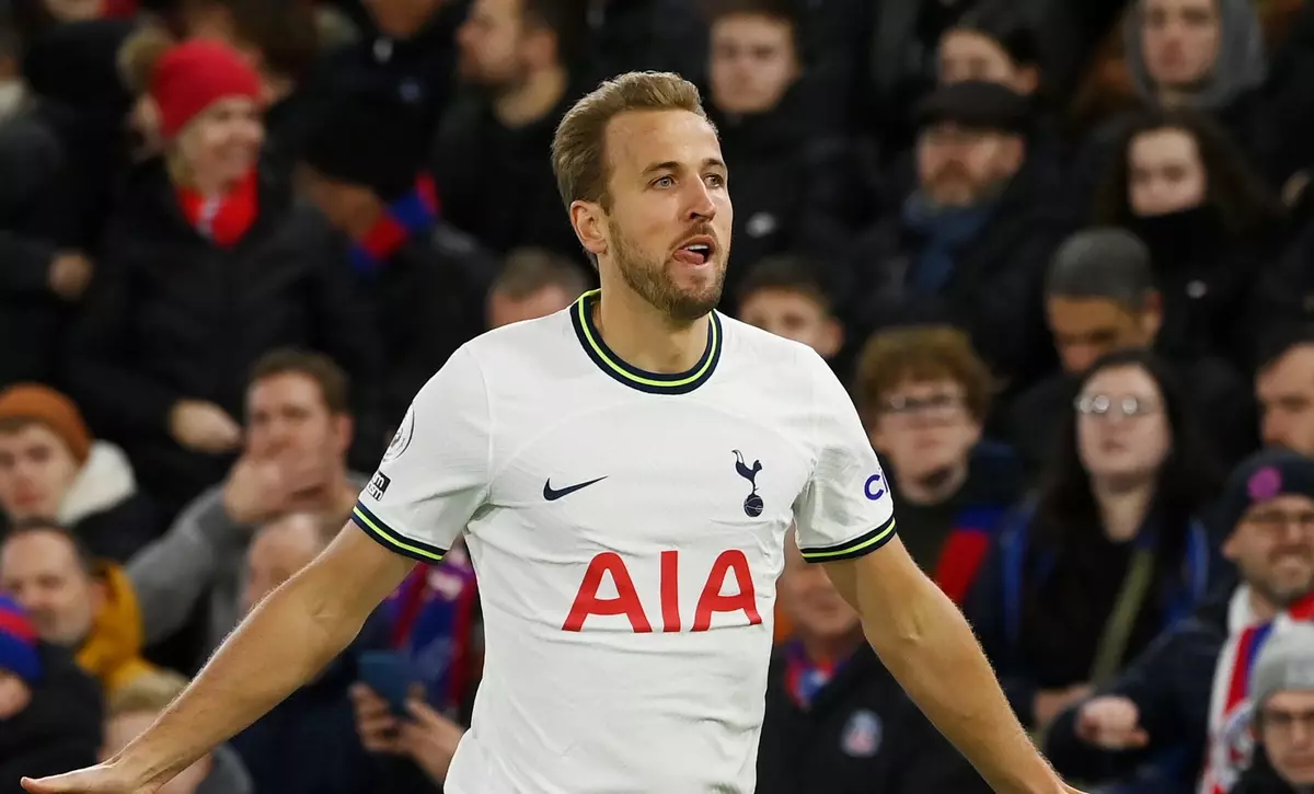 Harry Kane opens the scoring against Manchester City in STYLE